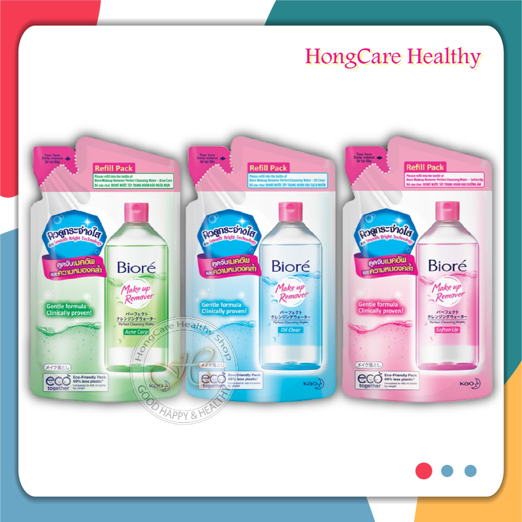 (Refill) Biore Makeup Remover Perfect Cleansing Water 250 ml. [ ถุงเติม ...