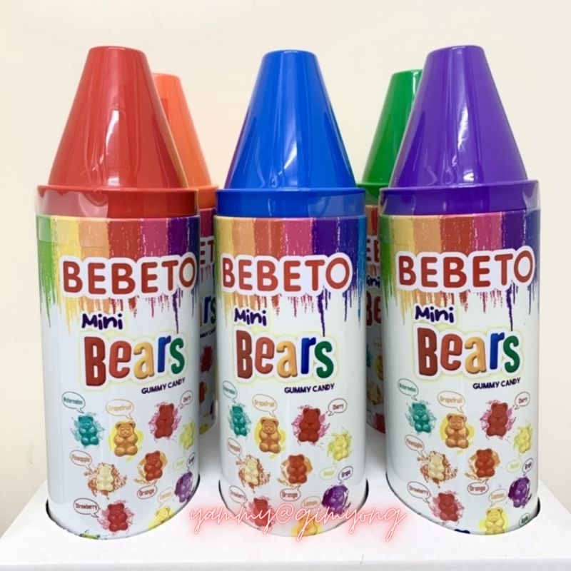 Bebeto Mini Bears Gummy Candy เบเบโต้ เยลลี่ แบร์ รูปหมี เจลลี่ รสผลไม้ ...