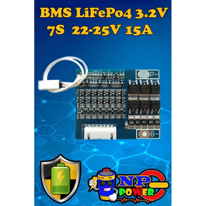 BMS 7S 15A LiFepo4 3.2V | Shopee Thailand
