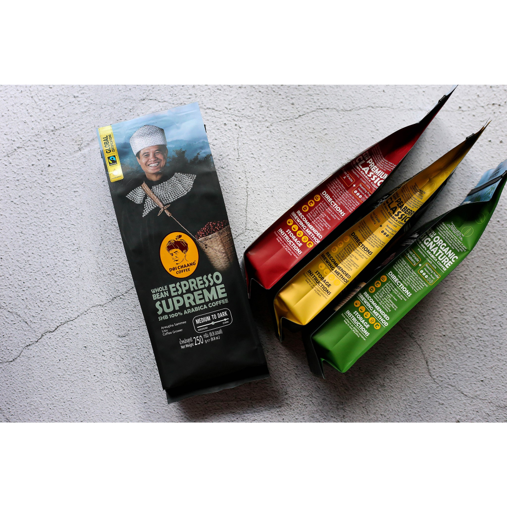 Doi chaang coffee Roasted Beans Espresso Supreme (Ground) กาแฟดอยช้าง ...