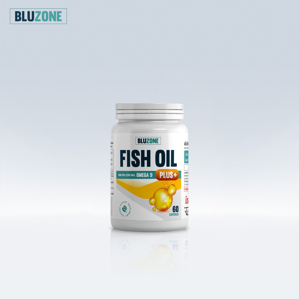 Bluzone Fish oil Plus 1,000mg. 60 softgels | Shopee Thailand