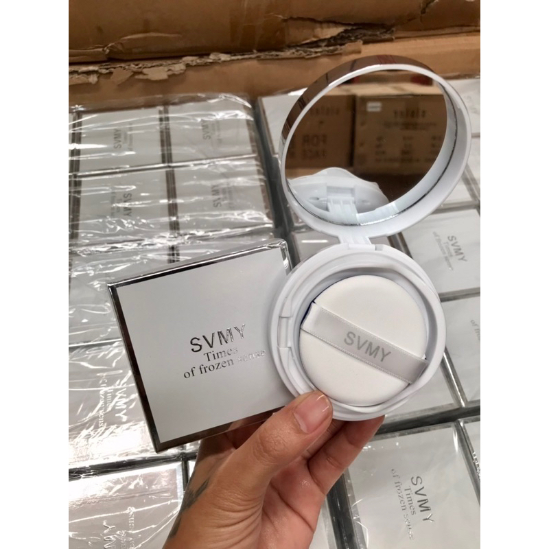 SVMY คุชชั่น คุมมัน เบลอรูขุม เนื้อบางเบา ปกปิดดี ให้ผิวเรียบเนียนฉ่ำ ...