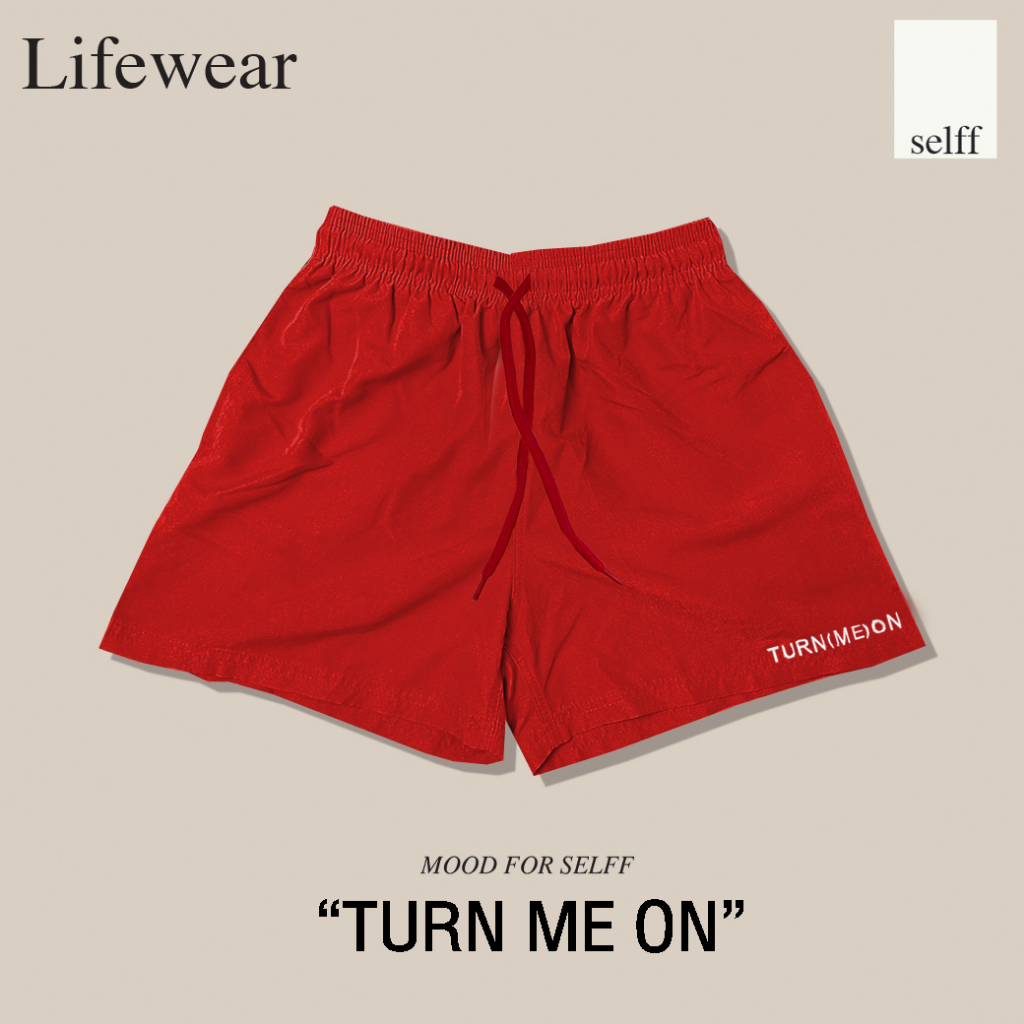 Selff.stores - MOOD FOR SELFF WITH TURN ME ON(RED) - กางเกงขาสั้น ...