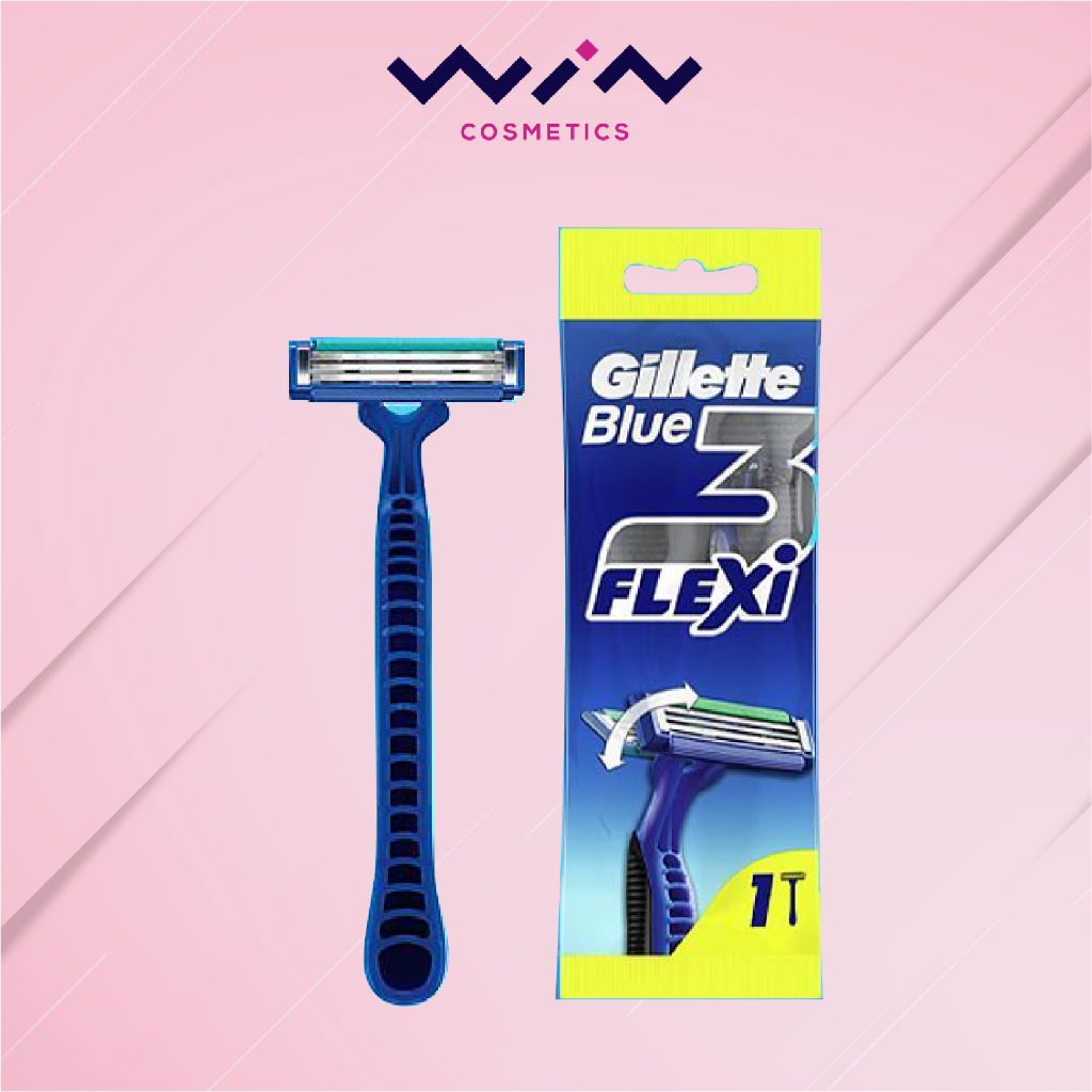 Gillette Blue 3 Flexi ยิลเลตต์มีดโกนด้ามน้ำเงิน แพ็ค 2 ด้าม | Shopee ...