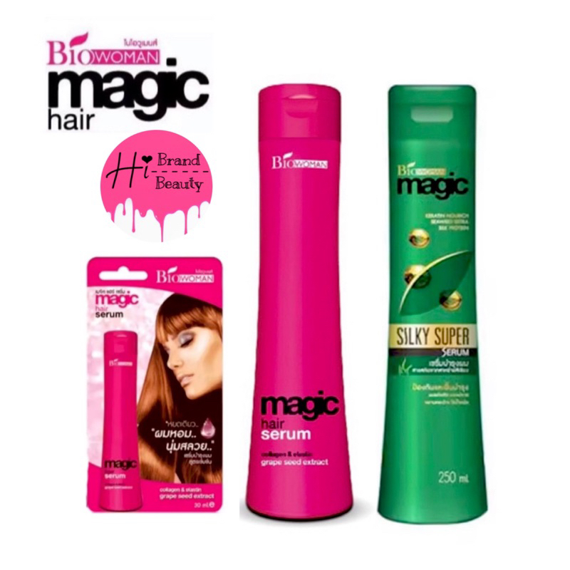 ไบโอวูเมน เมจิกแฮร์เซรั่ม อาหารผม Biowoman Magic hair serum ขนาด 30ml ...