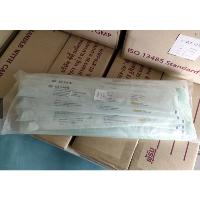 สายสวนปัสสาวะ แบบสวนทิ้ง ชนิดไม่มีบอลลูน Uretheral Catheter Without