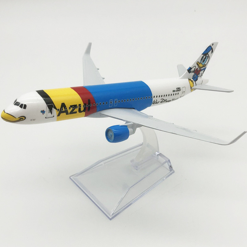 [16CM] โมเดลเครื่องบิน Azul Brazilian Airbus A320 Donald Duck Aircraft ...