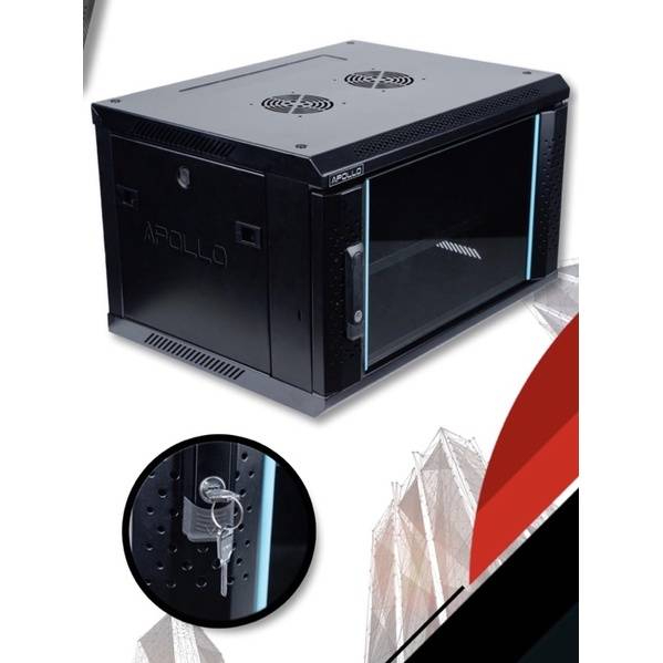 ตู้RACK NETWORK CABINET รุ่นACR-6U (ลึก60cm) งานอย่างดี ยี่ห้อAPOLLO ...