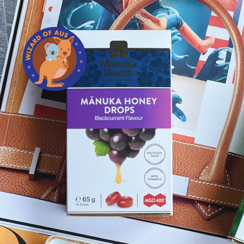 Manuka Health Manuka Honey Drops 15 Pack 65g MGO 400 ลูกอมน้ำผึ้งมาน ...