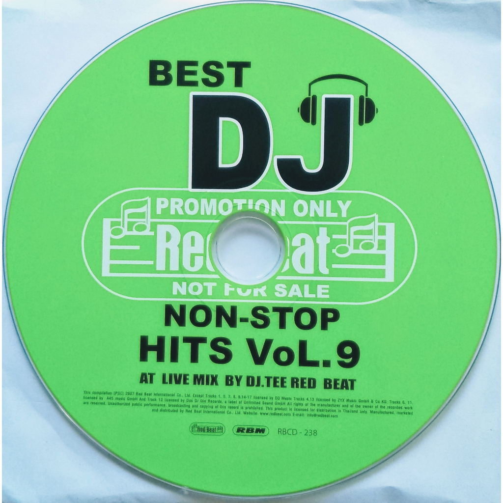 CD (Promotion) V.A. - Best DJ Non-Stop Hits Vol.9 (เฉพาะแผ่นซีดี ...