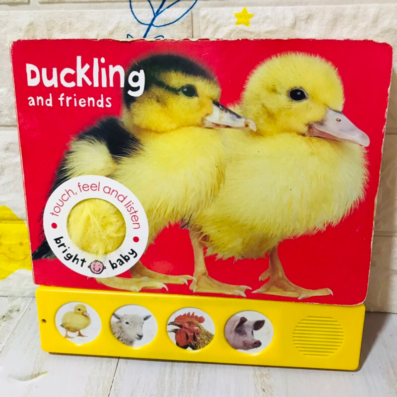 Duckling and friends touch ,feel and listen (board bookมีเสียง ) | Shopee Thailand