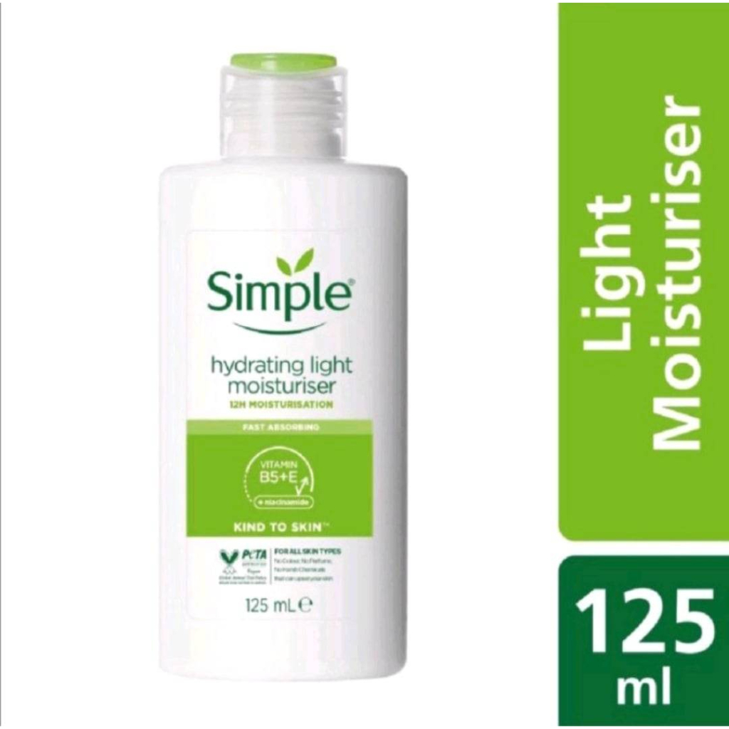 Simple Hydrating Light Moisturiser 125ml. ล็อตใหม่หมดอายุ 06/2026 (New ... Simple Hydrating Light Moisturiser 125ml. ล็อตใหม่หมดอายุ 06/2026 (New ...