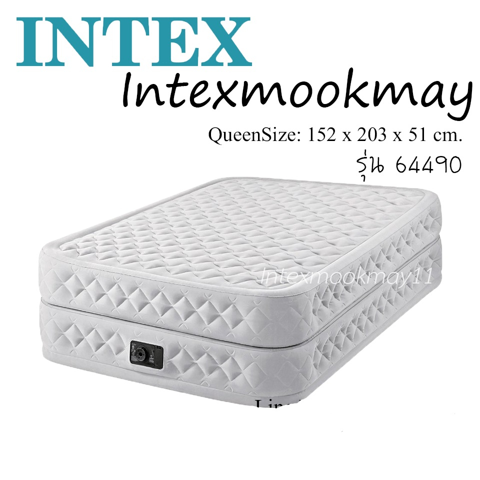 Intex 64488 // 64490 ที่นอนปั้มลมในตัว 2 ชั้น รุ่นใหม่ 2020! | Shopee ...
