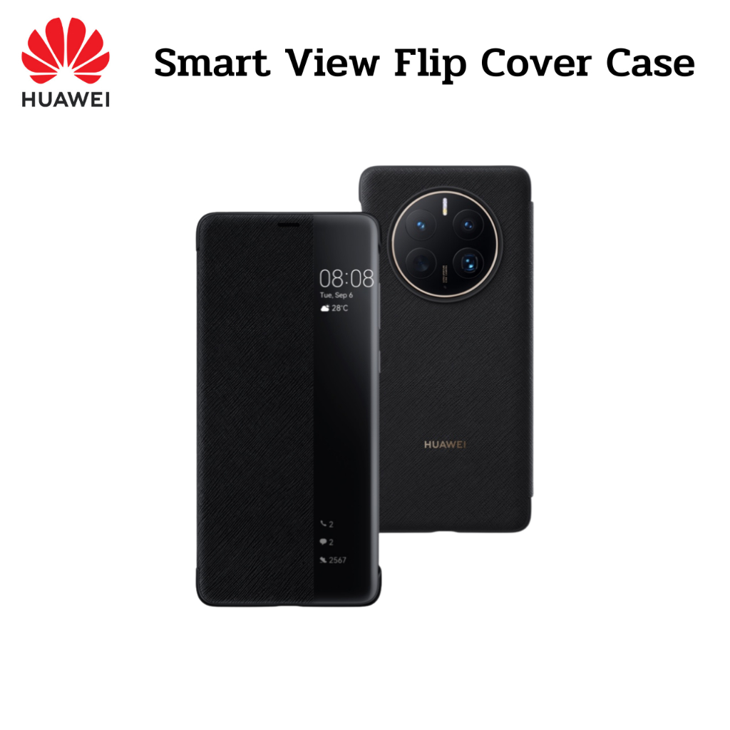 ส่งไว 1 วัน เคสแท้ Huawei Mate 50 Pro Case Glass Black Edition & Smart ...