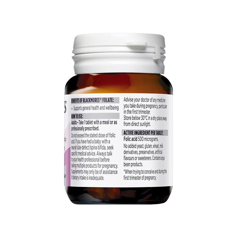 Blackmores Pregnancy FOLATE Optimises Folic Acid Levels 90 tablets For ...