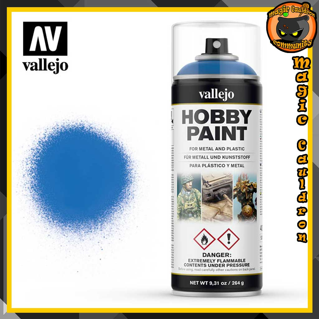 Magic Blue Spray paint 400ml. Vallejo Aerosol สีอะคริลิคสูตรน้ำ ...