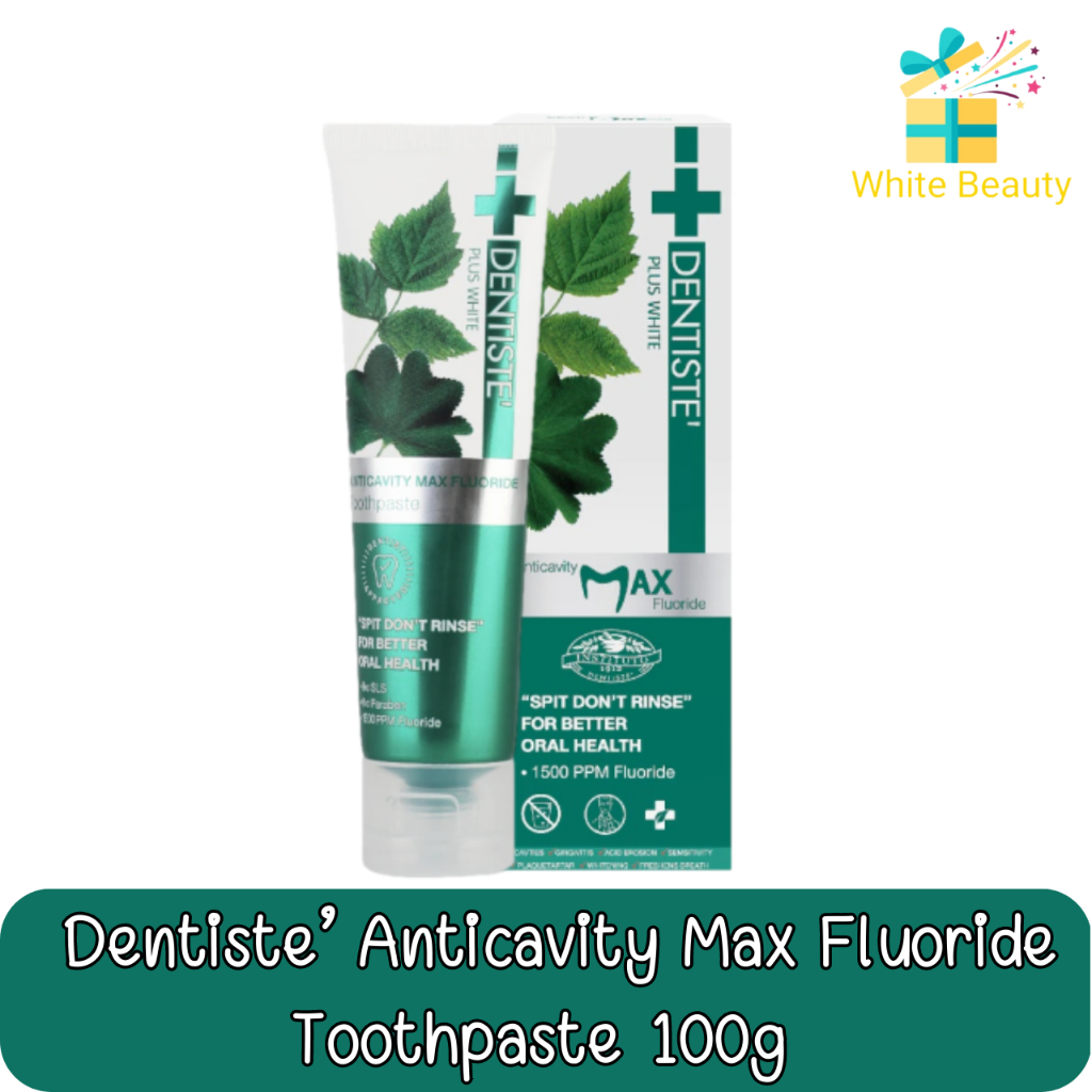 Dentiste’ Anticavity Max Fluoride Toothpaste 100g.ยาสีฟัน เดนทิสเต้ ชนิดแปรงแห้ง สูตรฟลูออไรด์ ...