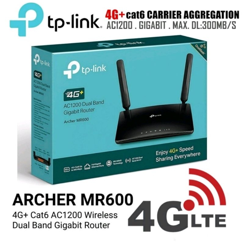 พร้อมส่ง ประกันยังไม่หมด เราเตอร์ใส่ซิมการ์ด TP-Link Archer MR600 ...