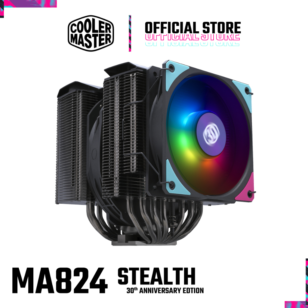 Cooler Master MASTERAIR MA824 STEALTH 30TH ANNIVERSARY EDITION (MAM ...