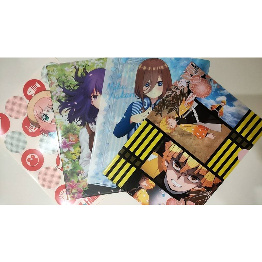 แฟ้ม A4 อนิเมะ/Anime Clear File Folder Kimetsu no Yaiba/Attack on Titan ...