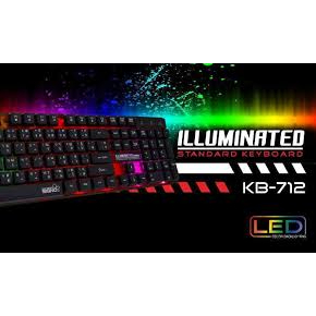 (KB-712 )KEYBOARD (คีย์บอร์ด) SIGNO KB-712 (RUBBER DOME) (ILLUMINATED ...