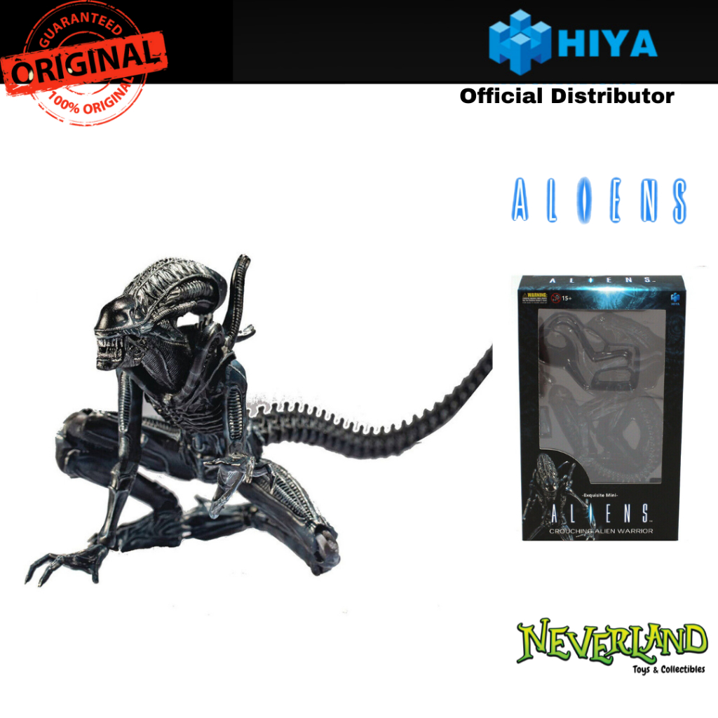 Hiya Toys ALIENS - Crouching Alien Warrior Action Figure Exquisite Mini ...