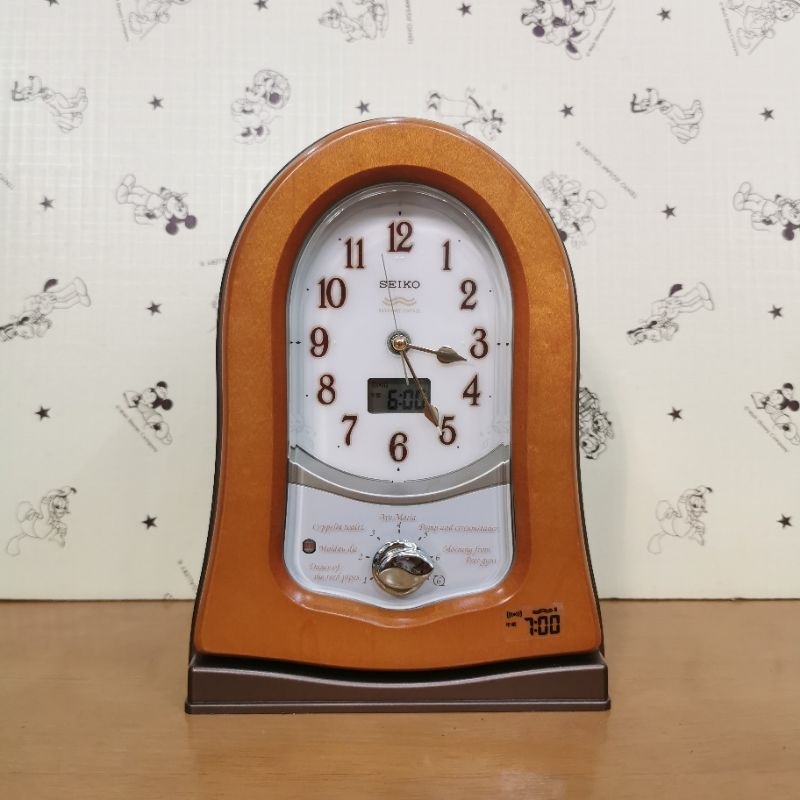 นาฬิกา ปลุก Seiko QM737B มีเพลงไพเราะ เก๋ไก๋【มือ 2】 | Shopee Thailand