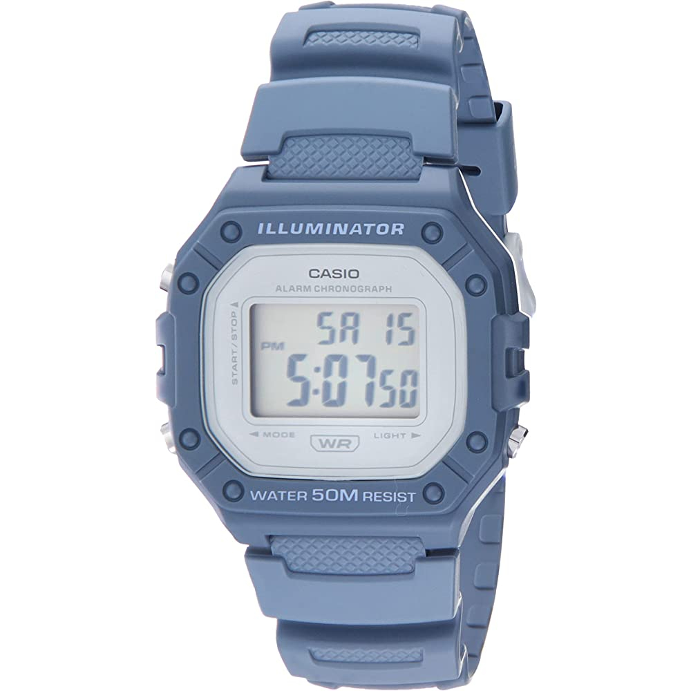 CASIO W-218HC-2A ฟ้า | Shopee Thailand