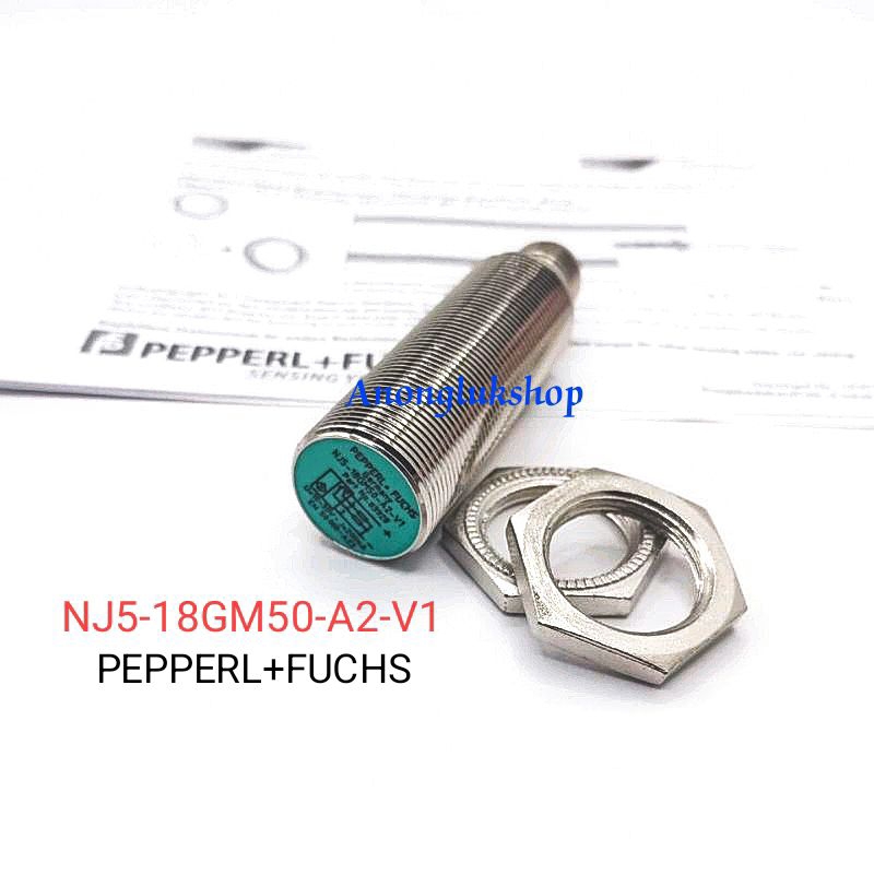 NJ5-18GM50-A2-V1 Inductive Proximity Sensor - Pepperl+Fuchs M12-4P Output. PNP ระยะการจับ 5 มิล ...