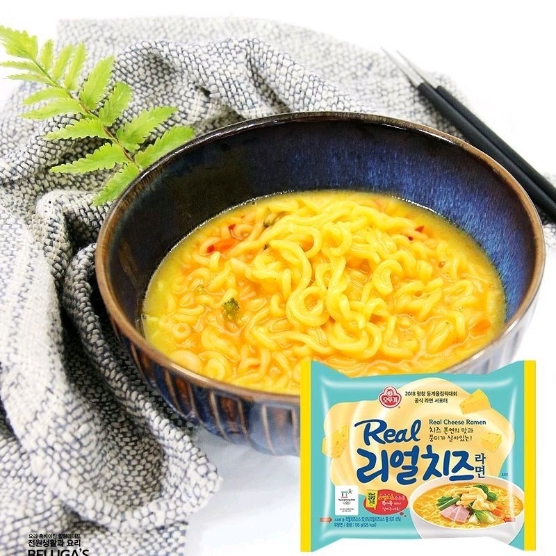 Ottogi real cheese ramen 135g×4ซอง | Shopee Thailand