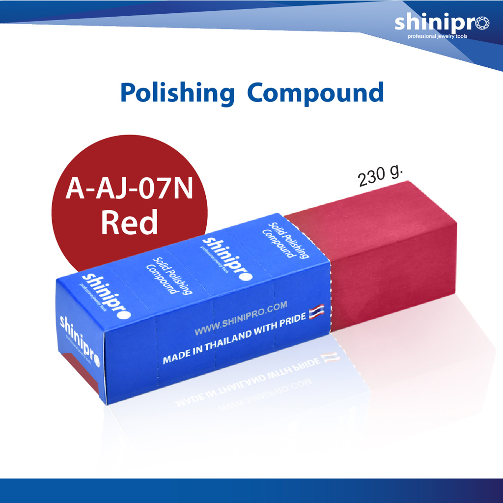 ยาขัดก้อน (สีแดง) Red bar buffing compound ขัดทำความสะอาด ขัดเงา โลหะ ...
