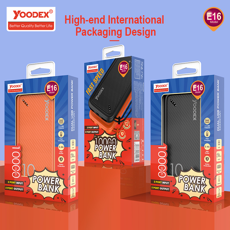 Powerbank Yoodex E16 ของแท้100% 10000mah แท่นชาร์จ พาวเวอร์แบงค์ ชาร์จ ...
