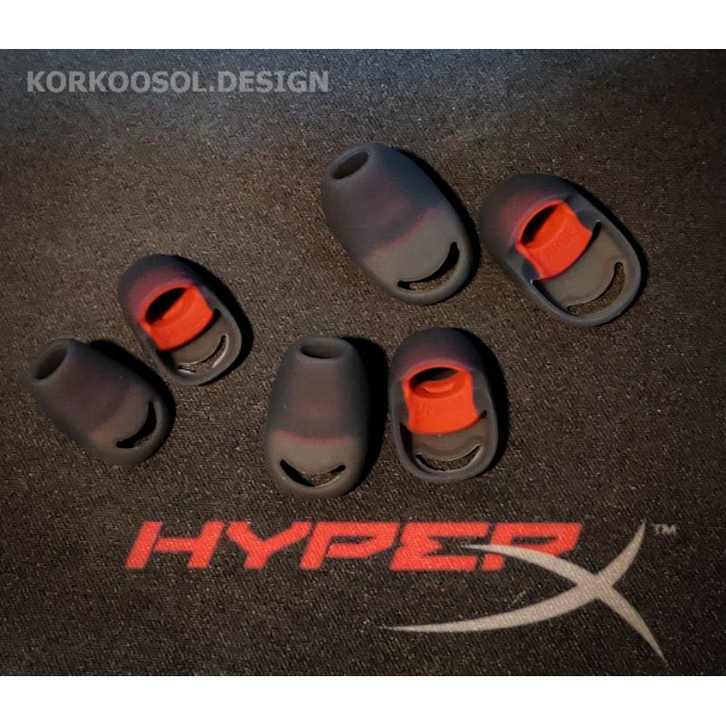 🔥Hot sale จุกหูฟัง HyperX Could Earbuds Ear Tips จุกซิลิโคน 3คู่ S M L ...