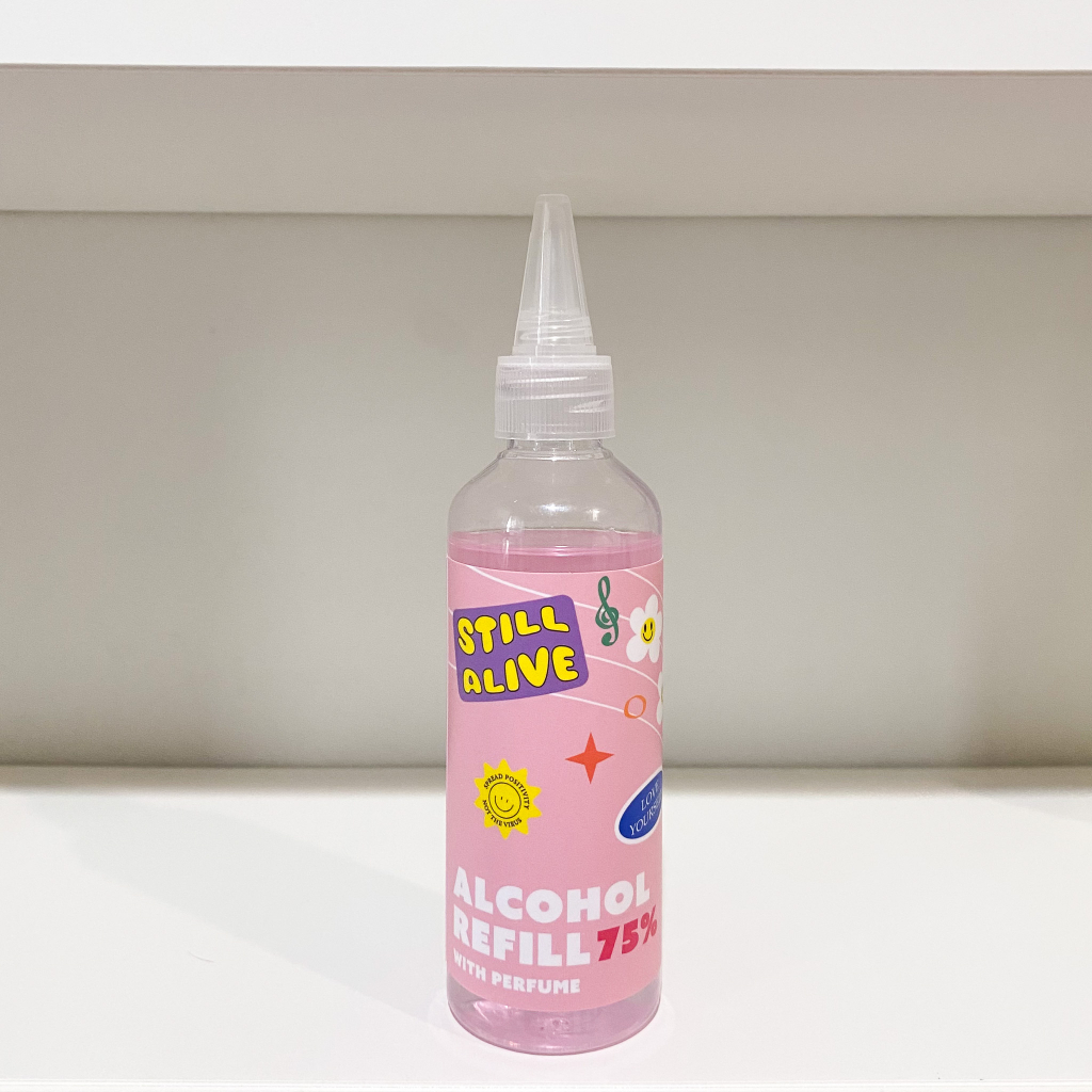 ขวดสเปรย์แอลกอฮอล์ฝาหมุนเปิดง่าย ไซส์มินิ 38ml. พร้อมสติ๊กเกอร์ D.I.Y (ขวดเปล่าไม่มีแอลกอฮอล์ ...