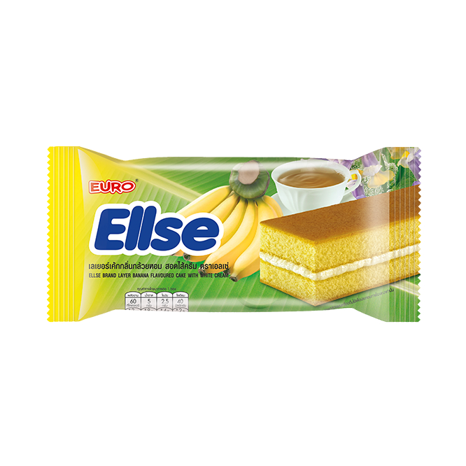 (24 ชิ้น) Euro Ellse ยูโร่ เอลเซ่ เลเยอร์เค้ก 15 กรัม มี 8 รสชาติ ...