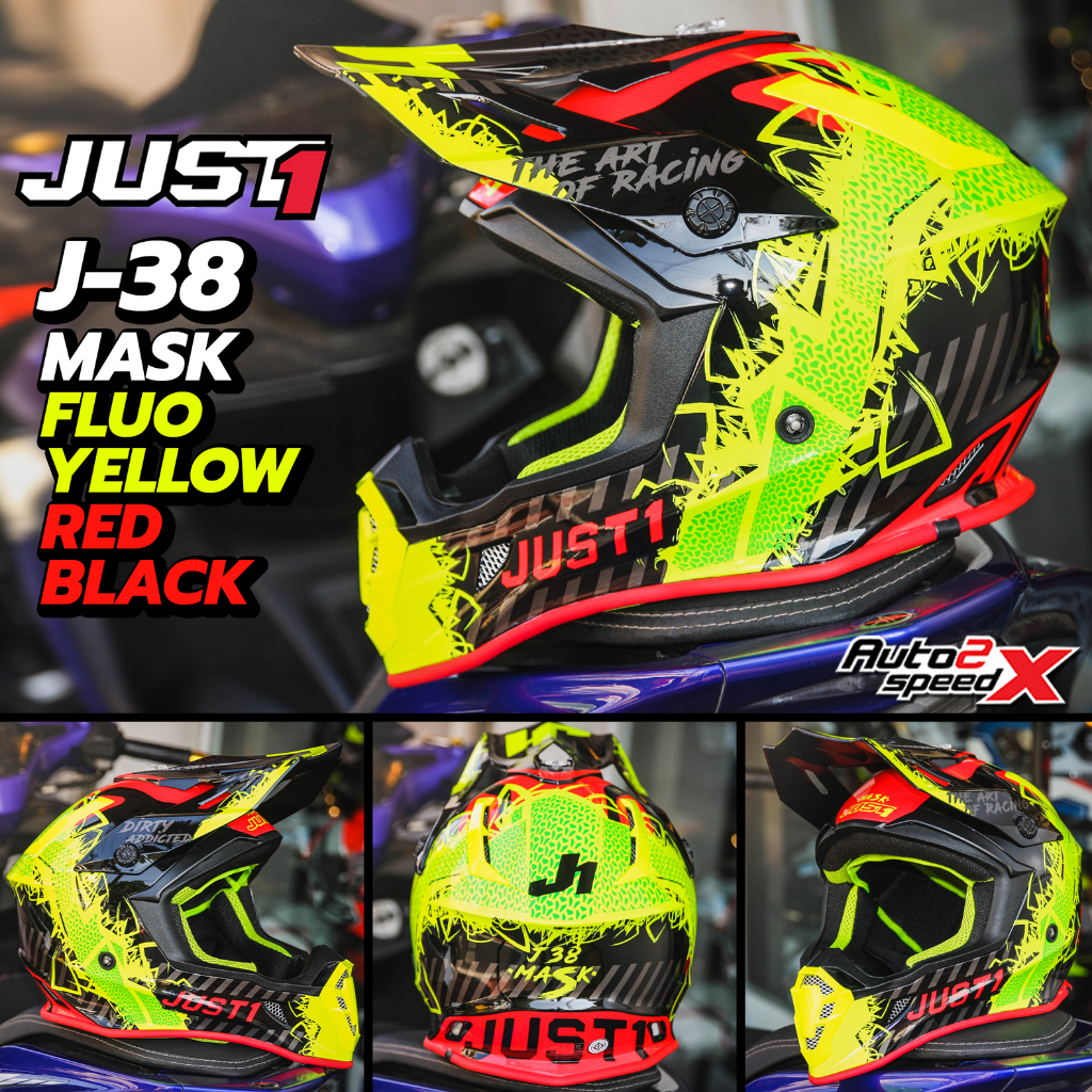 หมวกกันน็อค JUST1 J38 วิบาก เอ็นดูโร่ ENDURO 2024 | Shopee Thailand