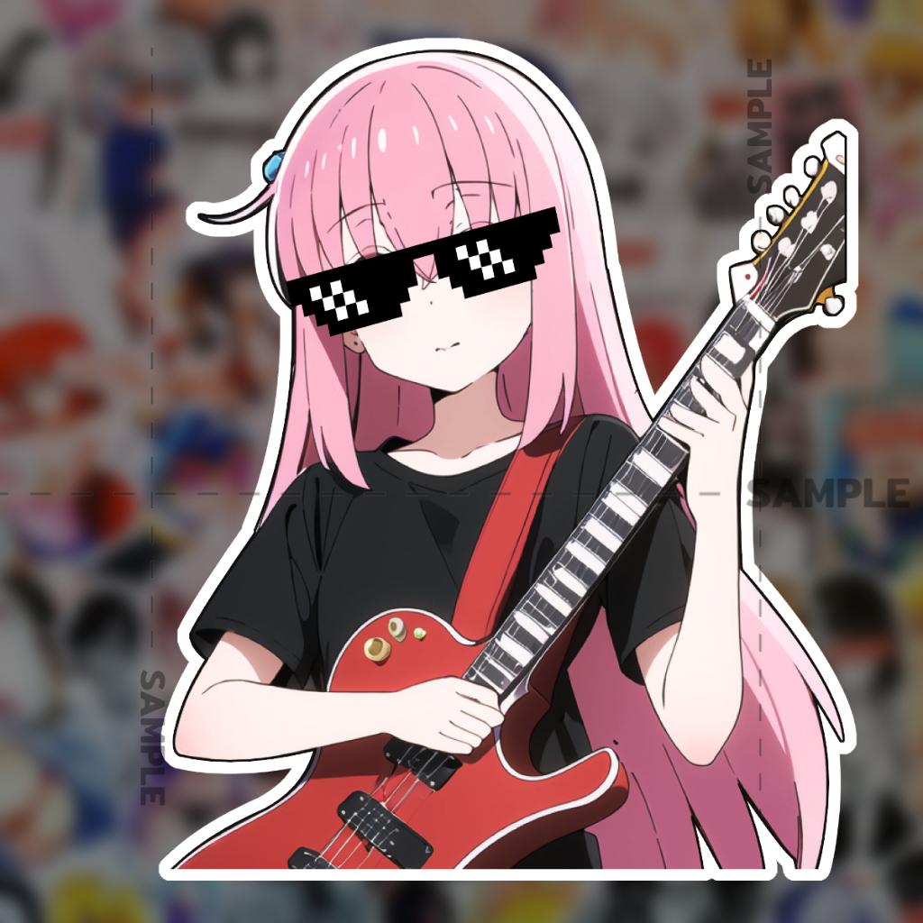 BOCCHI THE ROCK! Meme Stickers อนิเมะ มีมสติ๊กเกอร์ 2 ชิ้น Gotou BOCCHI ...