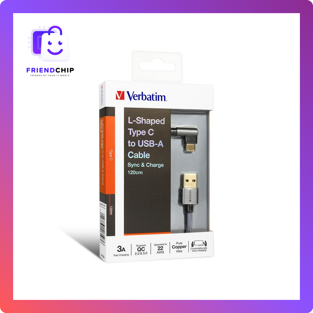 L-Shaped Type C to USB-A Cable 120cm Grey | Shopee Thailand