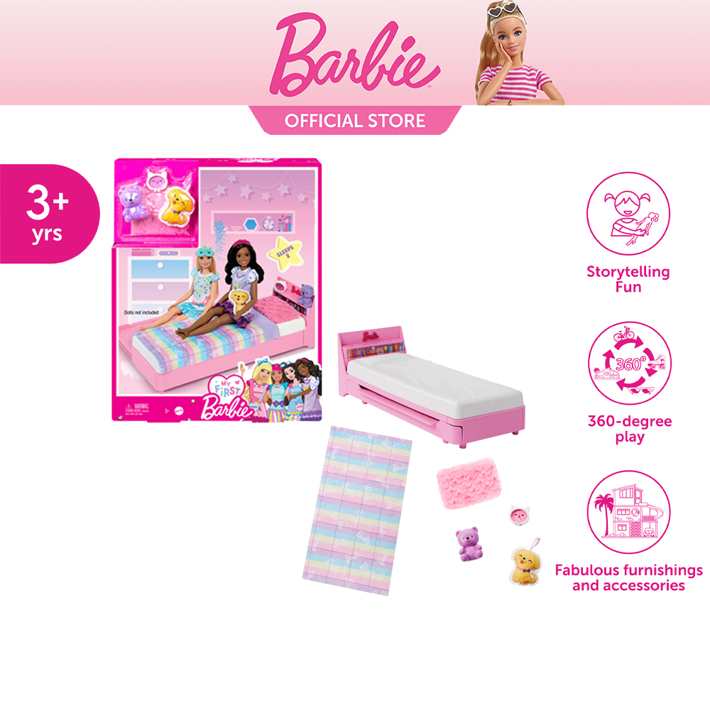 My First Barbie Bed Time Accessories บาร์บี้ มายเฟิร์ส บาร์บี้ ชุดเตียง ...