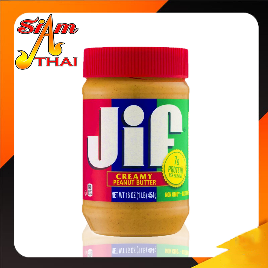 JIF Creamy Peanut Butter จิฟ เนยถั่ว ชนิดละเอียด 454g. | Shopee Thailand