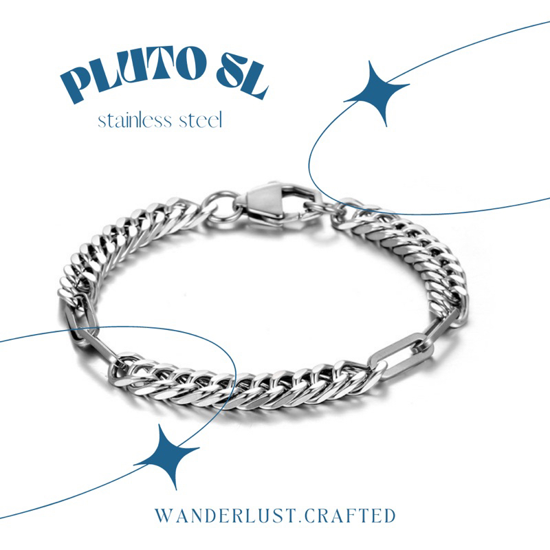 สร้อยข้อมือ stainless steel รุ่น Pluto SL bracelet | Shopee Thailand