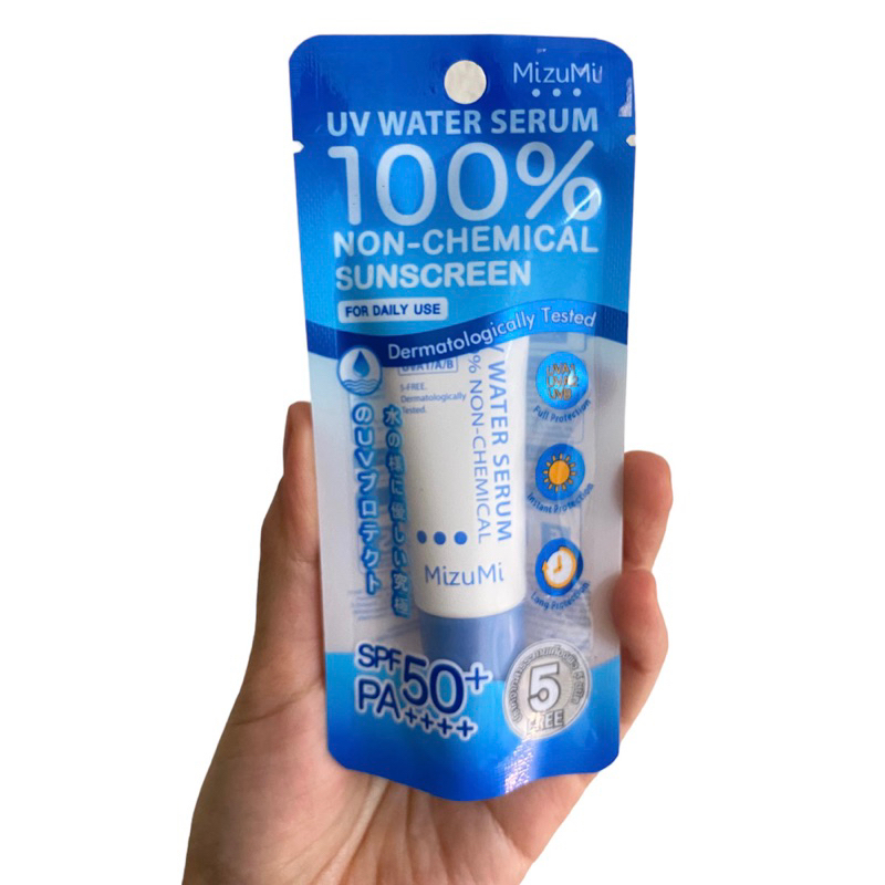 🔥แท้Exp2026🔥MizuMi UV WATER SERUM 8g ครีมกันแดดสำหรับผิวแพ้ง่าย | Shopee Thailand