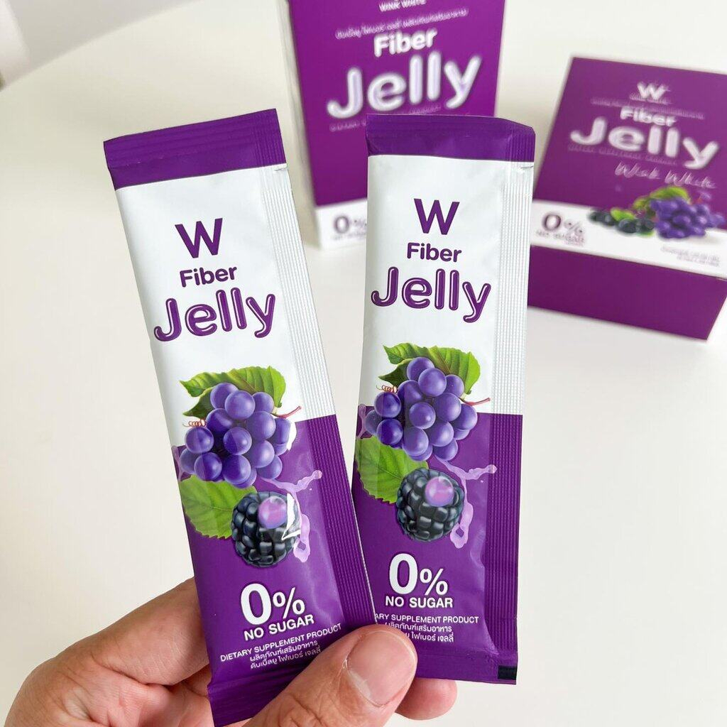 ราคาต่อกล่อง FIBER JELLY BY WINK WHITE ดีท็อกซ์เพื่อสุขภาพ 1 กล่อง 5 ...