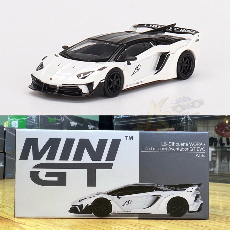 MINI GT LB-Silhouette WORKS Lamborghini Aventador GT EVO White | Shopee ...