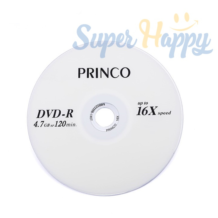 แผ่นดีวีดี DVD-R (SET 5/10/15/20 แผ่น) PRINCO 4.7GB 120MIN💿 ขนาดความจุ ...