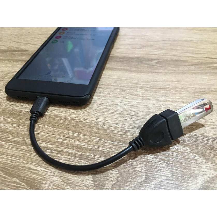 สาย USB OTG Micro USB to USB ต่อมือถือโหลดข้อมูลจาก flash drive for ...