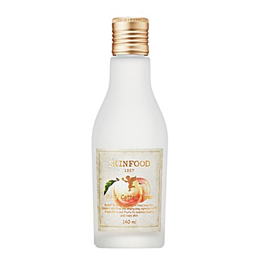Skinfood Peach Cotton Toner 140 ml. โทนเนอร์ กระชับรูขุมขน | Shopee ...