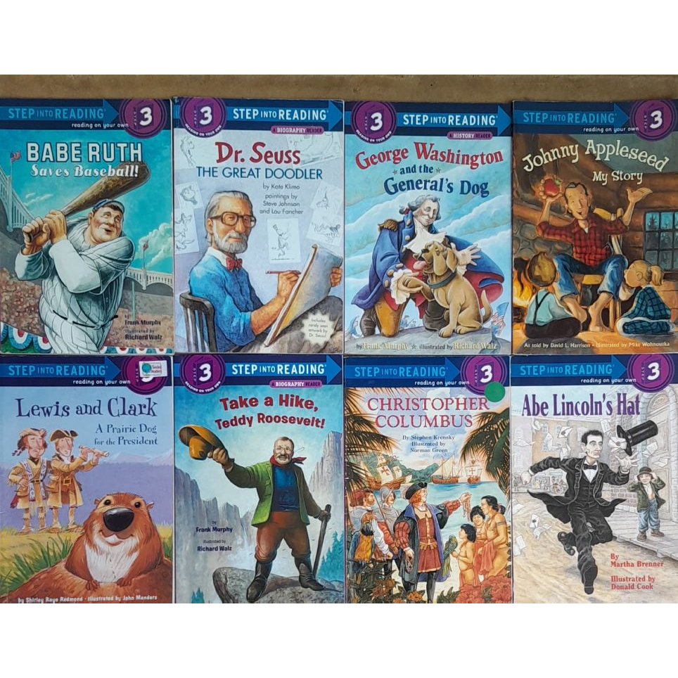 Step into reading level 3 Famous People หนังสือมือสอง ปกอ่อน | Shopee ...