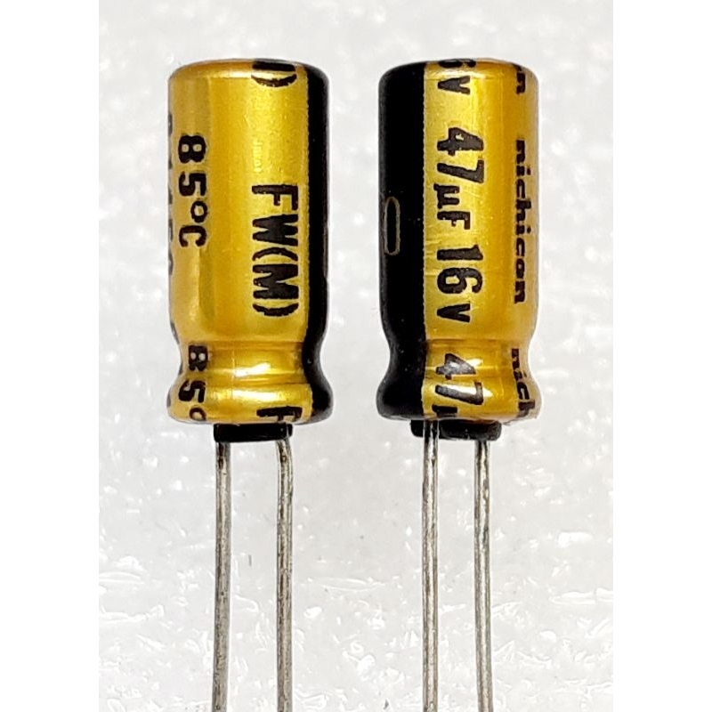 Nichicon FW 47uf 16v capacitor ตัวเก็บประจุ คาปาซิเตอร์ | Shopee Thailand