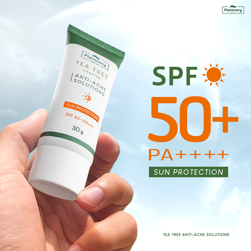PLANTNERY TEA TREE SUNSCREEN ACNE OIL CONTROL SPF 50+ PA++++ 30 G ...